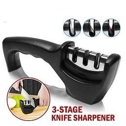 Handheld Knife Sharpener 3 Three Stage Knives Scissors Sharpening Pang ...