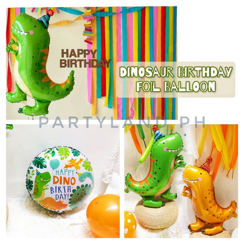 Dinosaur Dino Birthday Hat Foil Balloon Birthday Party Decoration ...