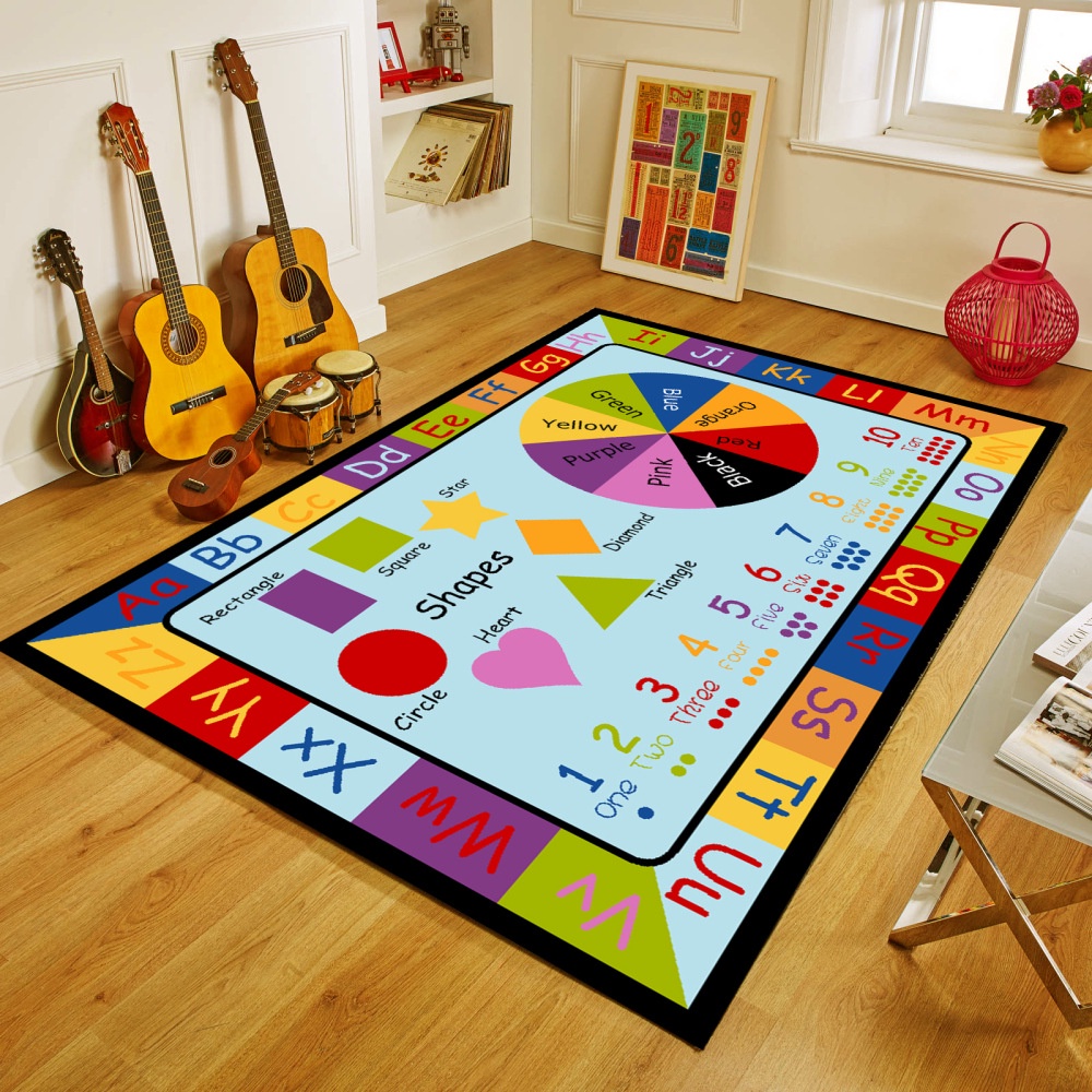 Baby Early Education Letter Carpet Number Shape Puzzle Game Crawling ...