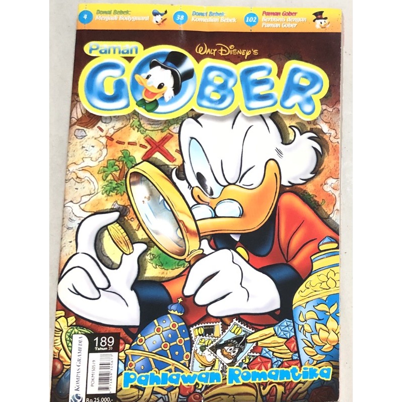Uncle Scrooge Comic Edition 189 (Romantic Heroes) Kompas Gramedia ...