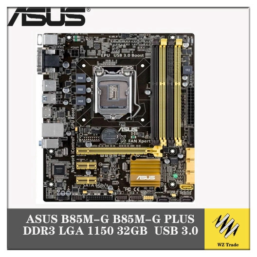 motherboard ASUS B85M-G B85M-G PLUS mainboard DDR3 LGA 1150 32GB computer used PC motherbaord ...