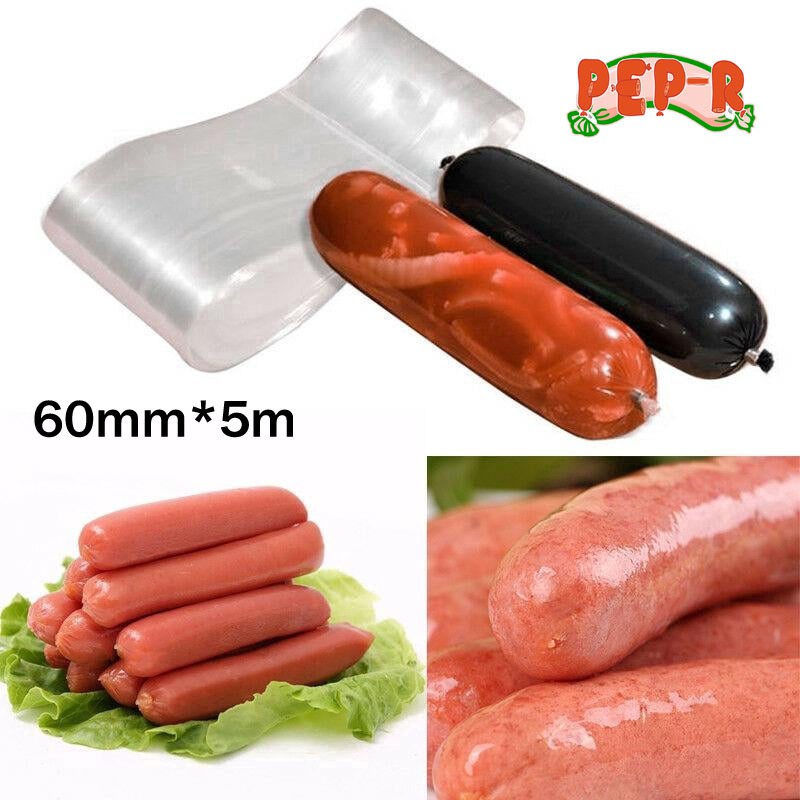 60mm Plastic Ham Casing for Sausage, Embotido or Skinless Longganisa 5 ...
