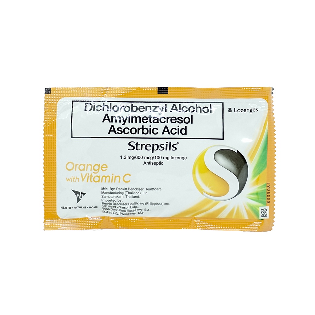 Strepsils Orange with Vitamin C Lozenges - Pack of 8s | Shopee Philippines