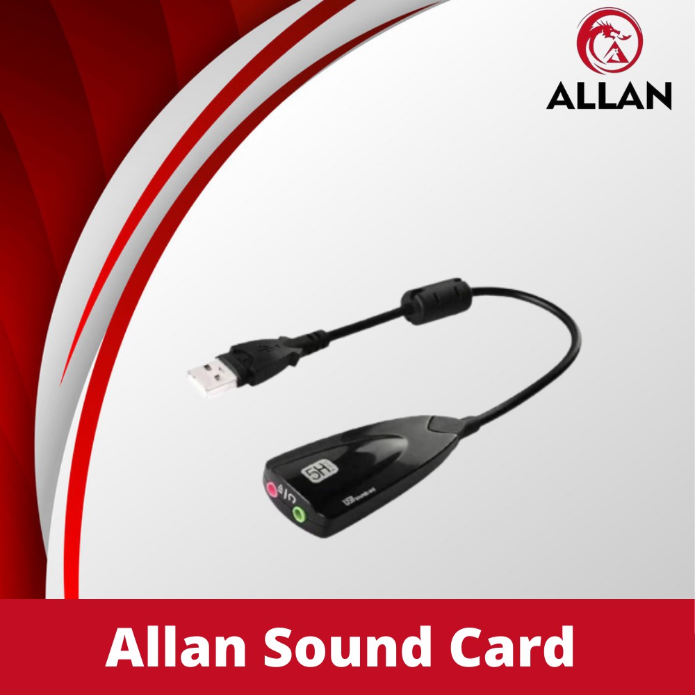 Allan USB external independent 7.1 sound card 5H V2 with line desktop ...