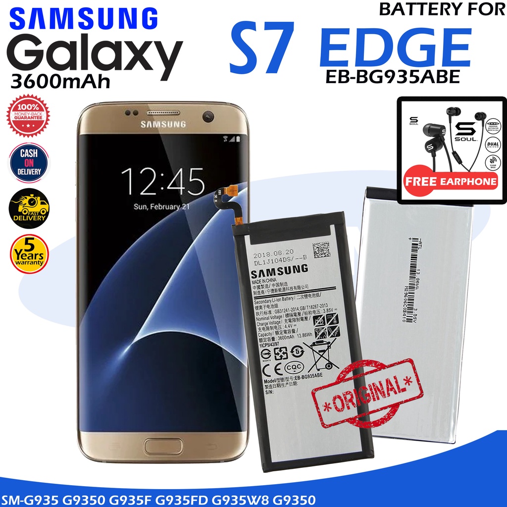 Samsung Galaxy S7 Edge Battery Model EB-BG935ABE 100%High Capacity ...