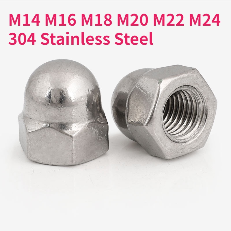 M14 M16 M18 M20 M22 M24 304 Stainless Steel Cap Nuts Hex Hexagon ...