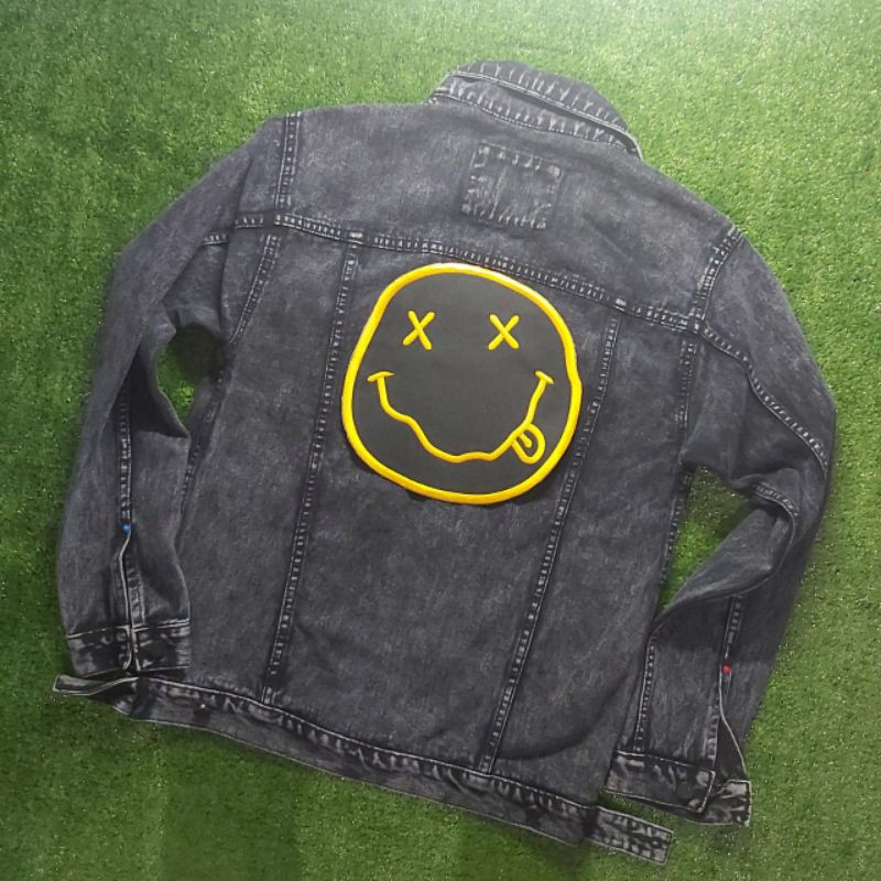 SEWING EMBROIDERED BACKPATCH/Smile Nirvana (Back Patch) | Shopee ...