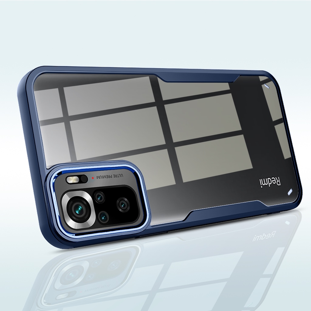 Acrylic Clear Case For Xiaomi Redmi Note 9 9S 10 10S Pro Max Plating ...