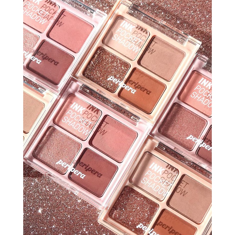 Peripera Ink pocket shadow palette Beautiful Eyes With 4 Shades Of ...