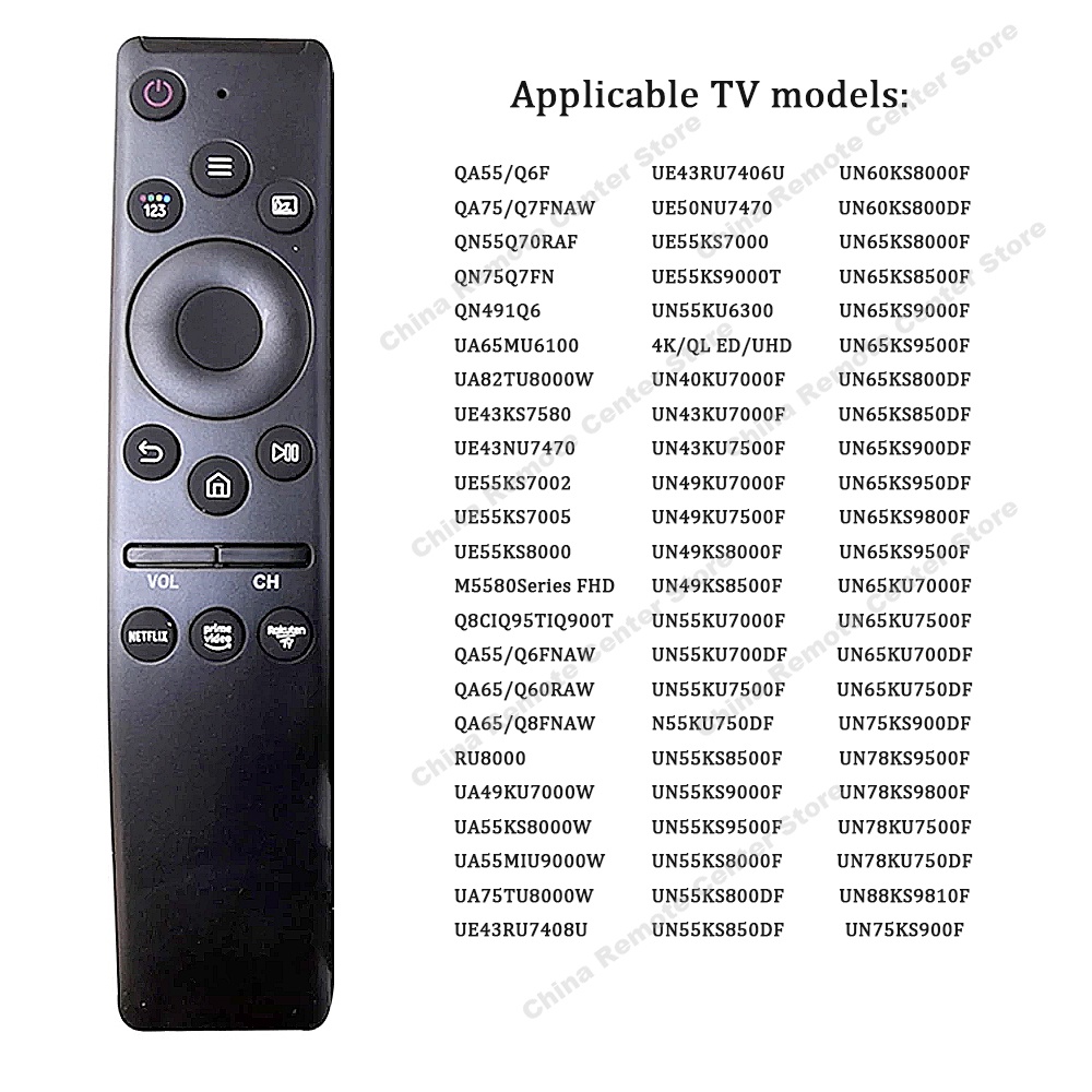 Universal 433 MHz Remote Control For Samsung UHD 4K QLED Smart TV RM ...