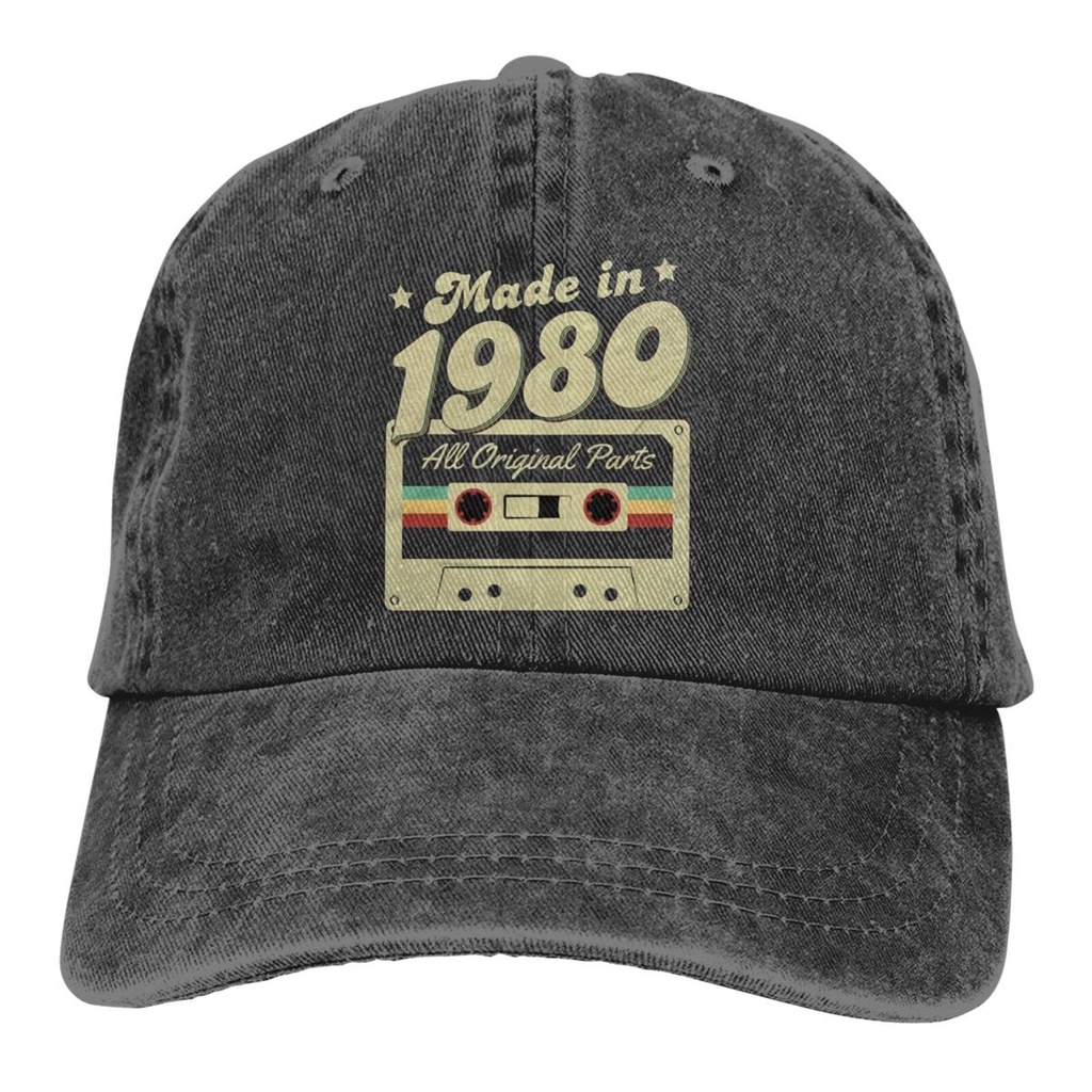 Baseball Cap Outing Accessories Made In 1980 Birthday Retro 80S ...