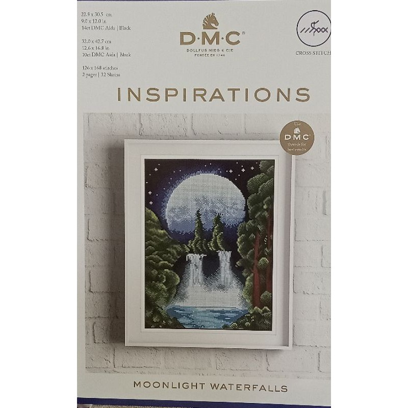 DMC Moonlight Waterfalls Cross-stitch (complete set) | Shopee Philippines
