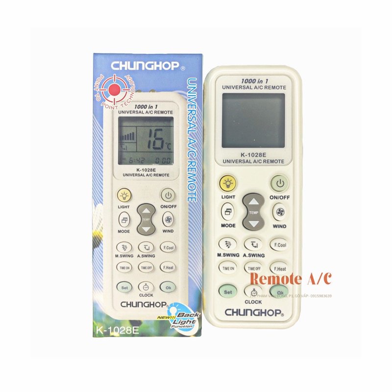 Universal remote for air conditioner (battery included) | Shopee ...