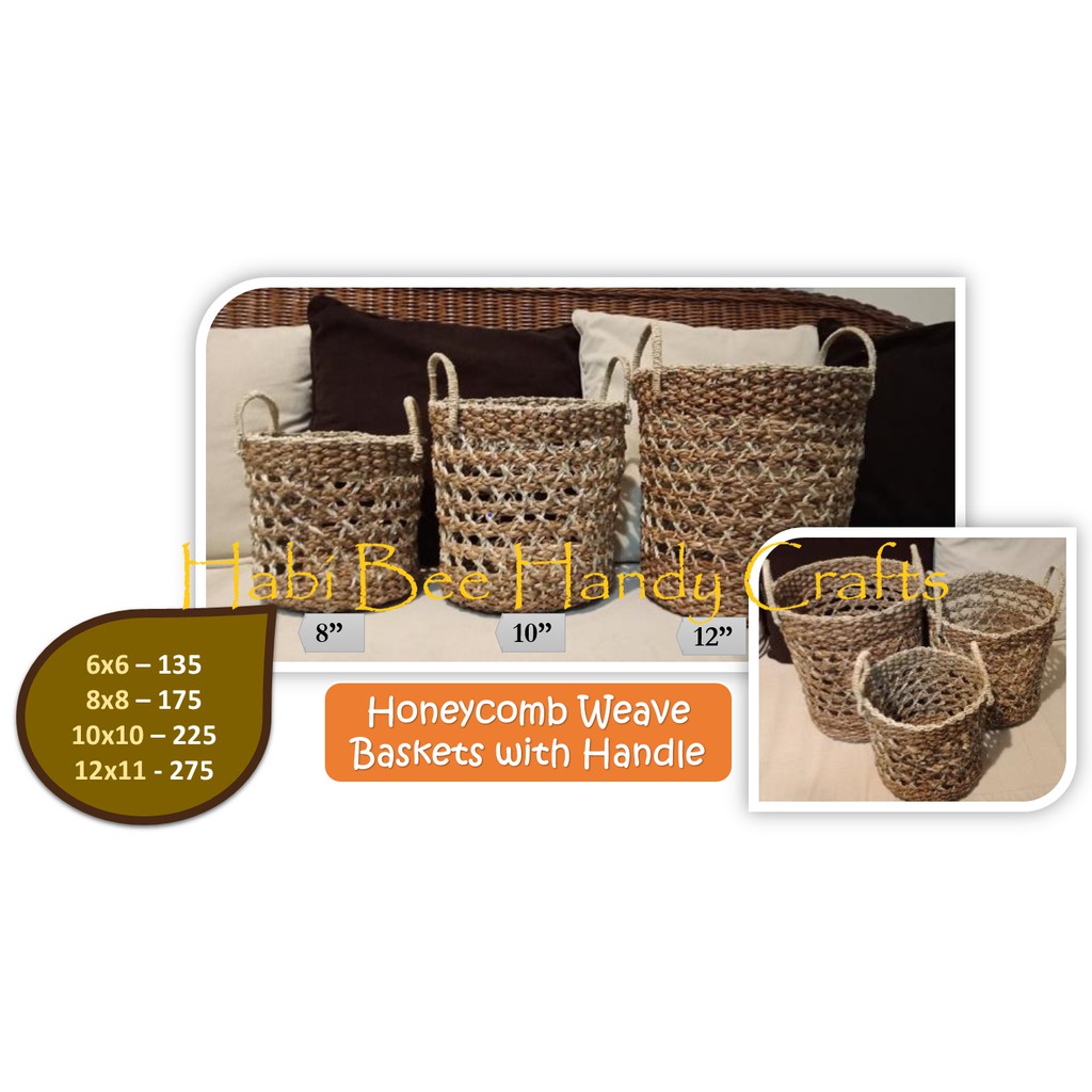 Native Honeycomb Baskets with Handle | Organizer | Native Products ...