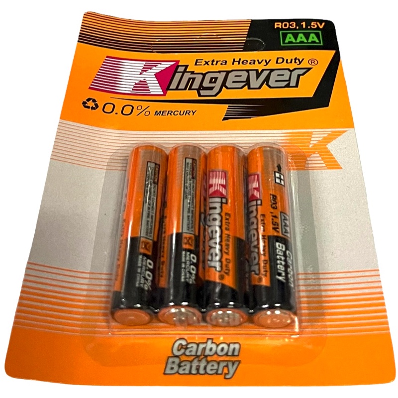 Kingever Extra Heavy Duty Battery Sold per Pack/4PCS AA/AAA 1.5V ...