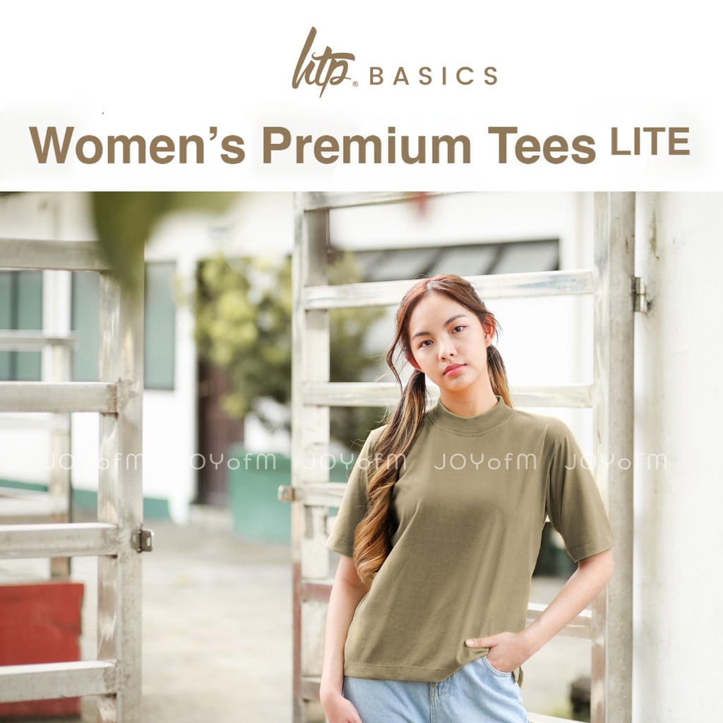 HTP Basics Women's Premium Tees Lite | Cotton | Shopee Philippines