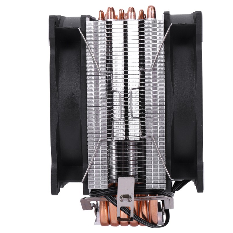 SNOWMAN M-T6 4PIN CPU Cooler Master 6 Heatpipe Double Fans 12cm Cooling ...