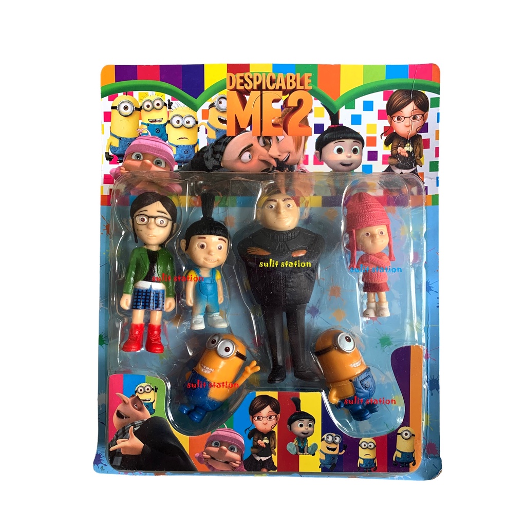 MINION GRU AGNES MARGO EDITH COLLECTIBLE CHARACTER TOY FIGURES FIGURE ...