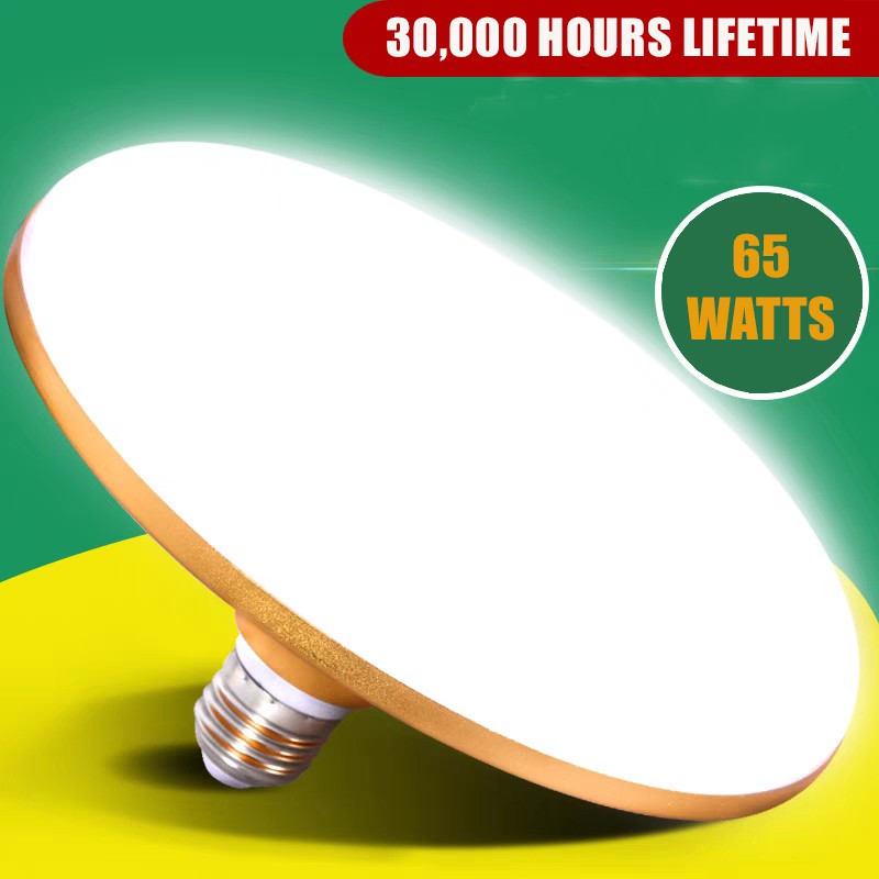 UFO Flying Saucer Flat Lamp 20W 50W 65W LED Light Bulb Ceiling Light ...