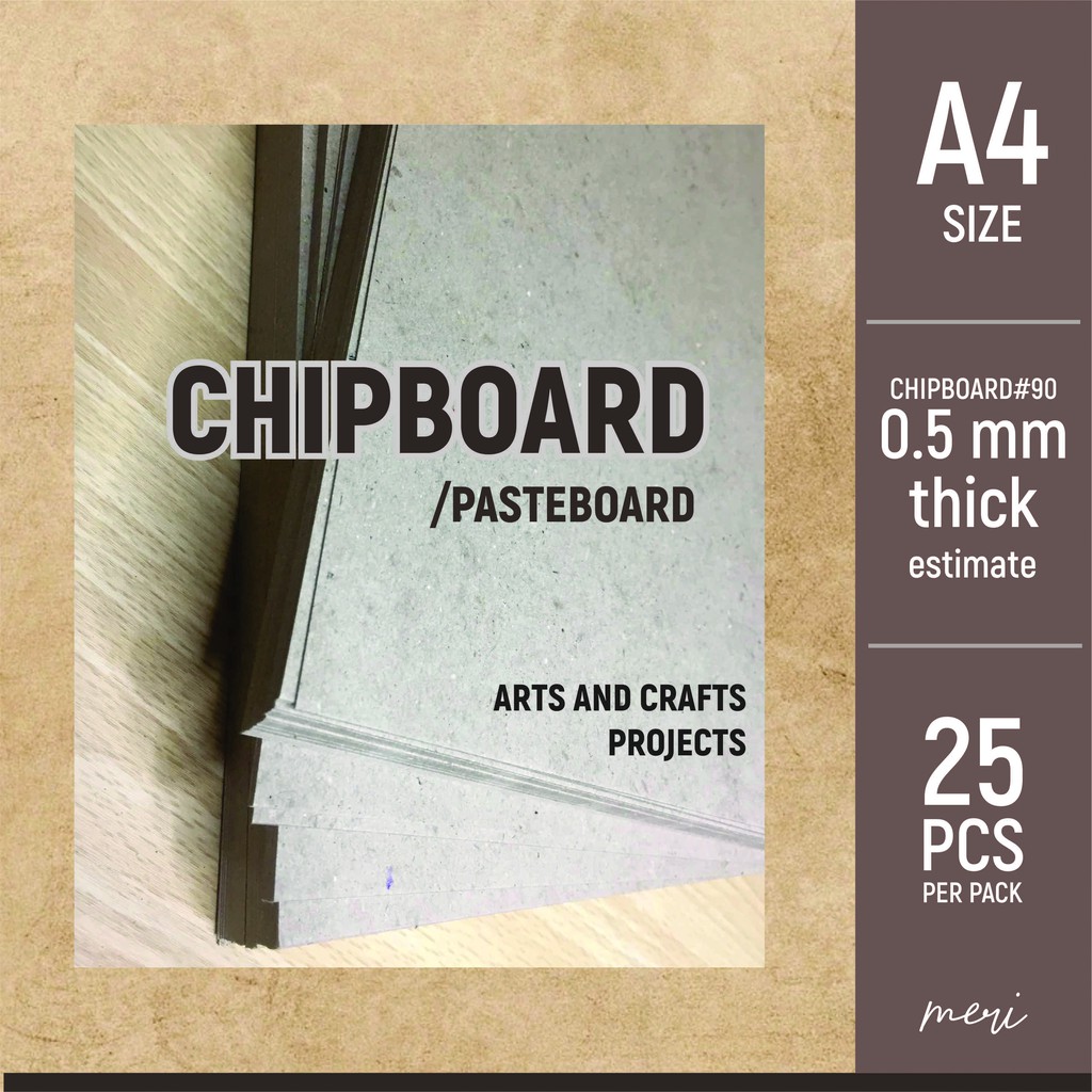 CHIPBOARD #90, A4 size, 0.5mm, 25 pcs | Shopee Philippines