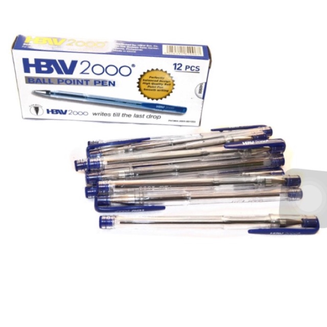 HBW 2000 Ball Point Pen 12pcs in one box | Shopee Philippines