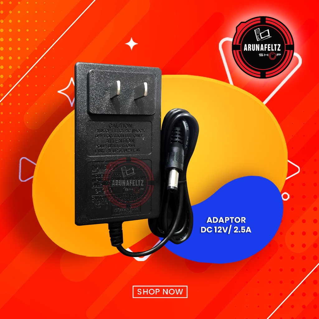 ADAPTOR DC 12V/ 2.5A | Shopee Philippines