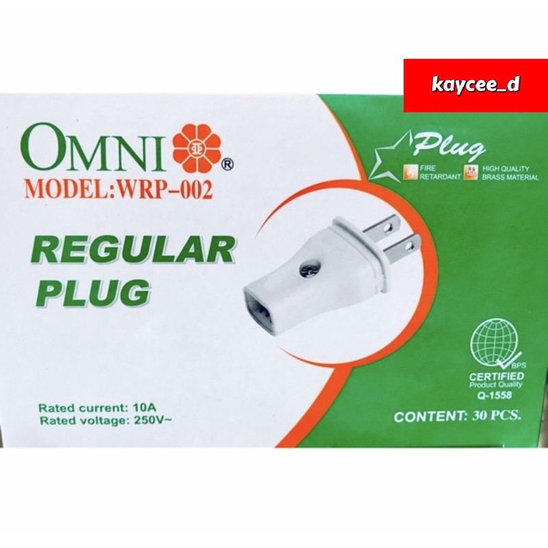 Omni Regular Plug 10A-- WRP-002 | Shopee Philippines