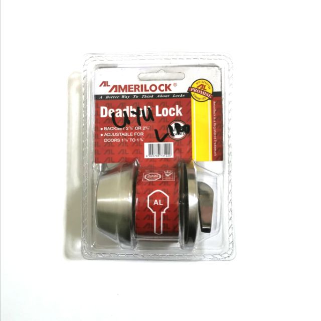 Amerilock Deadbolt Lock AL101S/S | Shopee Philippines