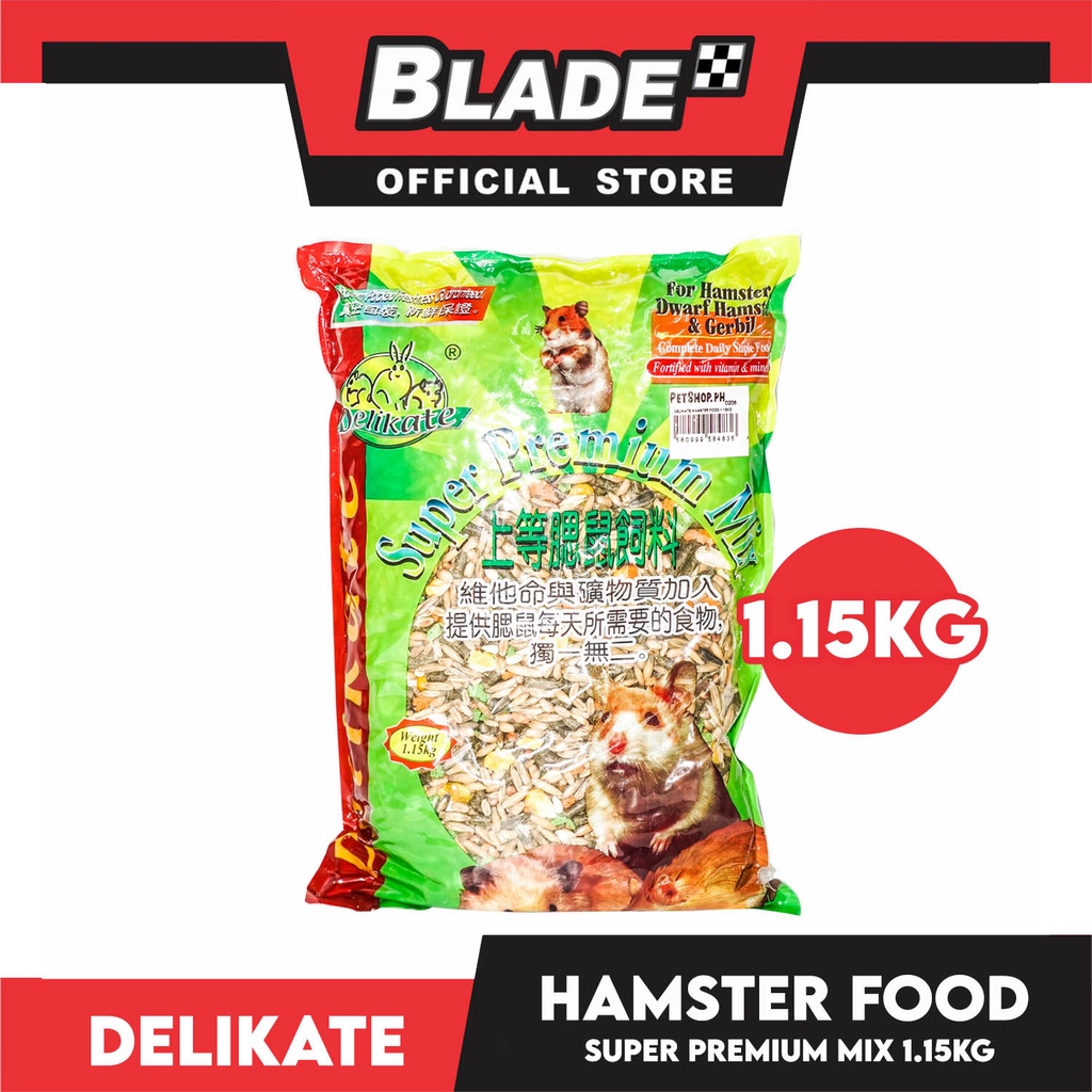 Delikate Super Premium Mix Hamster Food 1.15kg Also For Dwarf Hamster ...