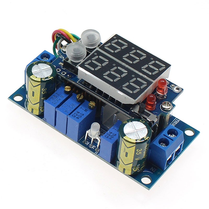 5A DC-DC Digital Display Step Down Module CV CC 2 LED Buck Charging ...