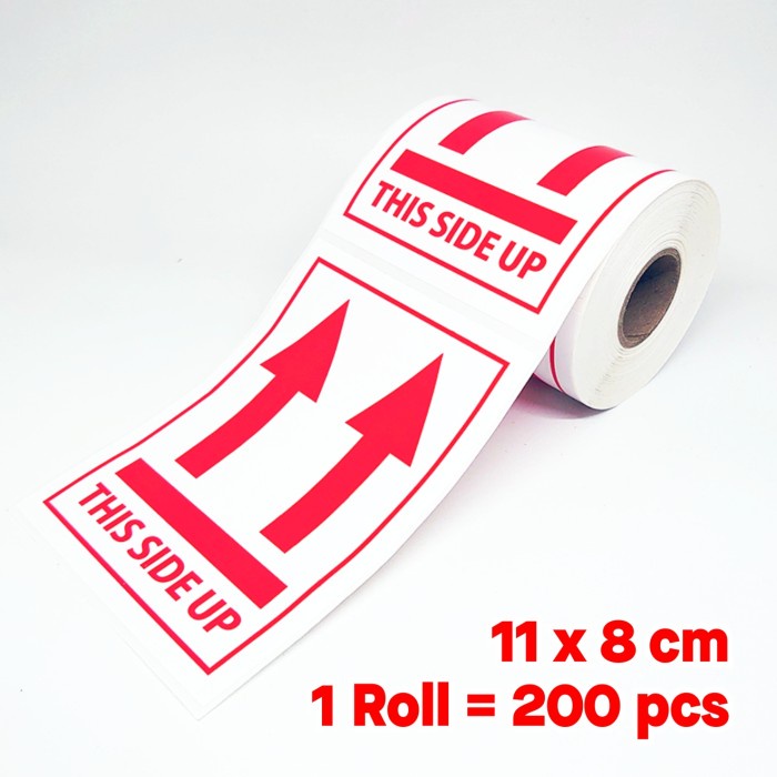 This Side Up Sticker Shipping Label 11 x 8 cm (1 Roll / 200 pcs ...