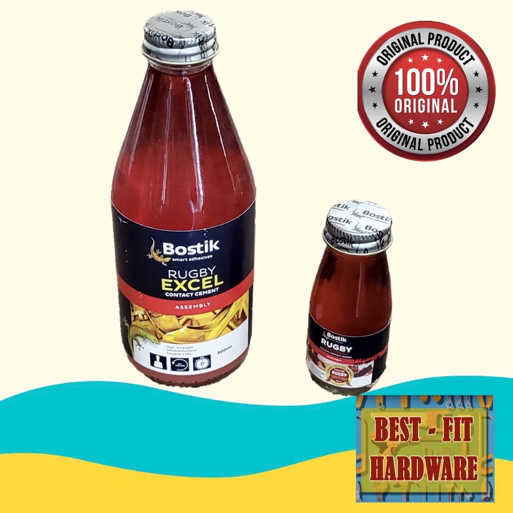 BOSTIK RUGBY original / excel - BIG / SMALL PER BOTTLE | Shopee Philippines