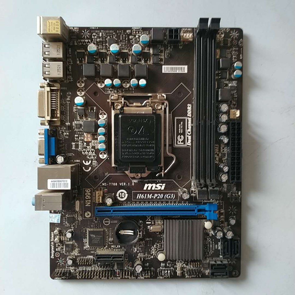 MSI H61M-P20(G3) Desktop Computer Motherboard LGA 1155 DDR3 16GB For Intel H61 b75 b75m h61m ...