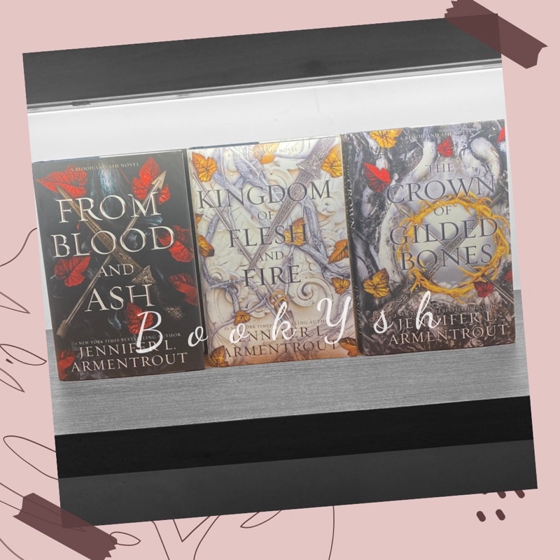 From Blood and Ash, Kingdom of Flesh and Fire, The Crown of Gilded Bones by Jennifer Armentrout ...