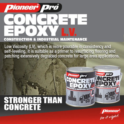Pioneer Pro Concrete Epoxy Low Viscosity 4.7kg + 3.2kg (1 Gallon) | Shopee Philippines