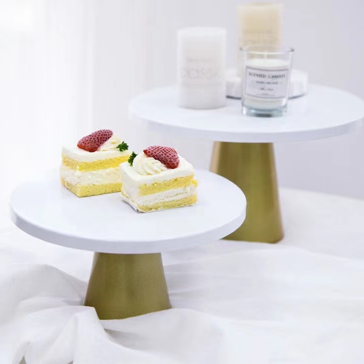 （Hot） Cake Stand Dessert Display Cake Tray Stand Metal Iron Birthday ...