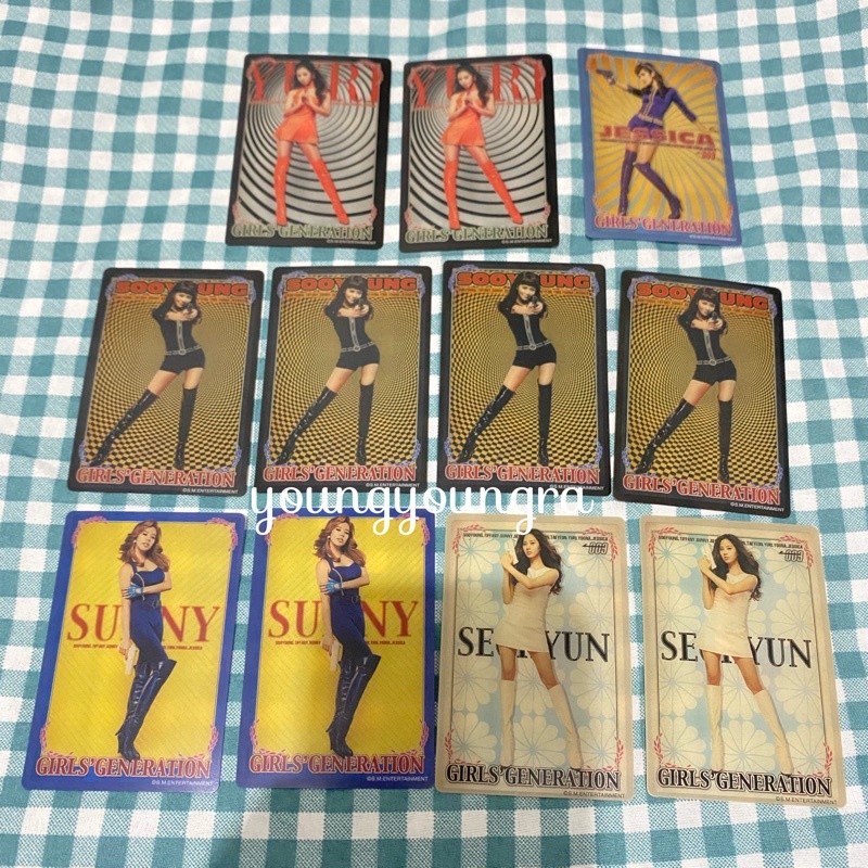 Snsd 7-11 HOOD TRADING CARD PHOTOCARD PC (YURI JESSICA SOOYOUNG SUNNY ...