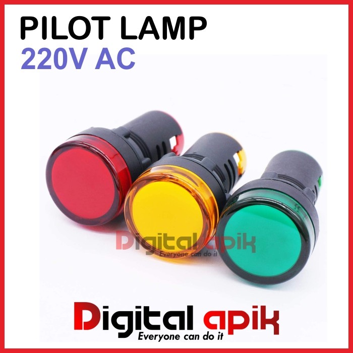 Pilot Lamp LED Signal Indicator Light 22mm AD16-22DS AC 220V QUALITY ...