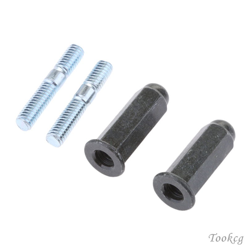Motorcycle Bike Exhaust Stud Nuts M6 6mm Bolts Set for 110 125 140 160 ...