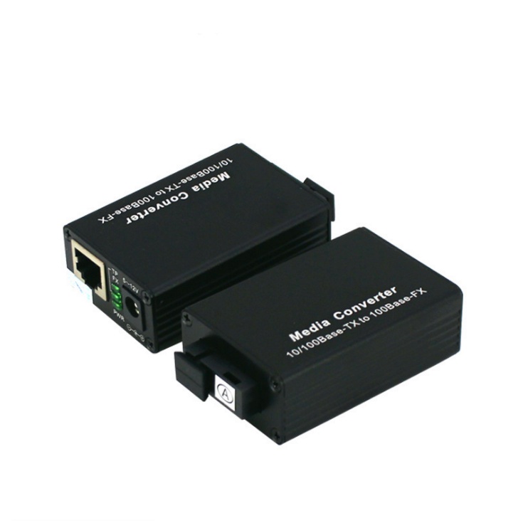 Fiber Optical media converter 1 port to 1 rj45 gigabit optical fiber ethernet for ip camera 10 ...