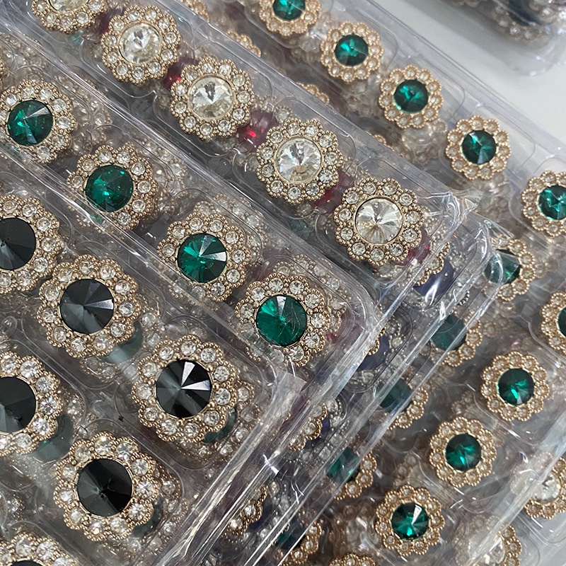 FCXDG 10pcs Super Beautiful Sapphire Clothing Buttons Sewing ...