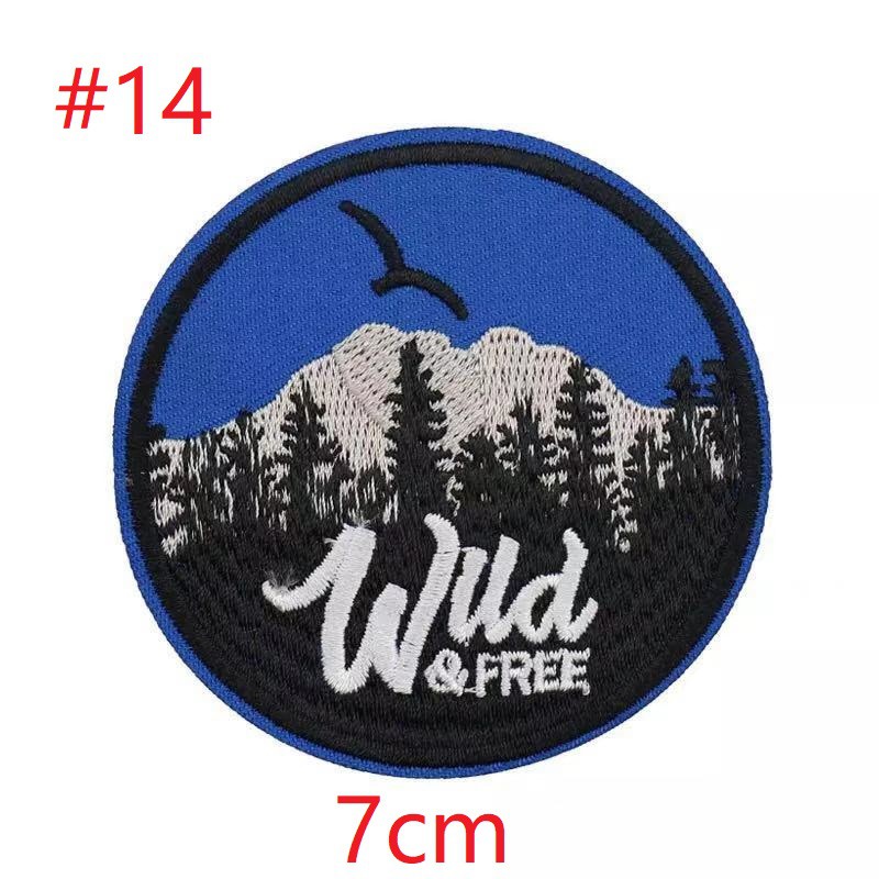 computer embroidery badge patch DIY handmade embroidered cloth patch ...