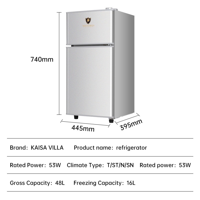 Kaisa Villa mini refrigerator for room Small refrigerator with freezer ...