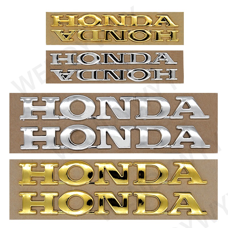 Honda 2pcs 3D Emblem Stickers for Motorcycle Left and Right Hard ...