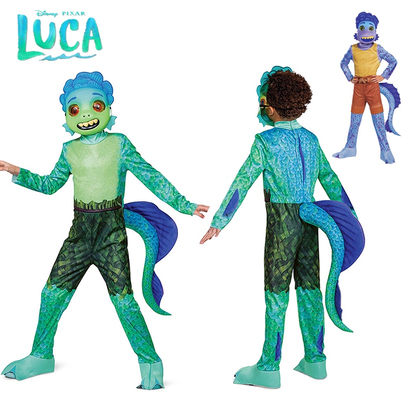 Cute And Comfy Disney Luca Alberto Sea Monster Halloween Costume For ...