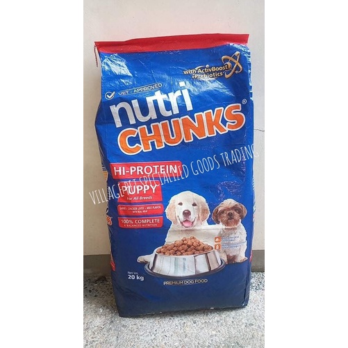 NUTRI CHUNKS HI PROTEIN PUPPY 20kg | Shopee Philippines