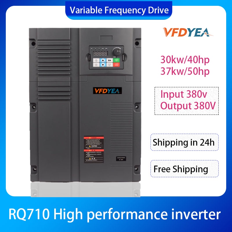 VFDYEA 415v 75kw(100hp)30kw (40hp) VFD Vector Control Frequency ...