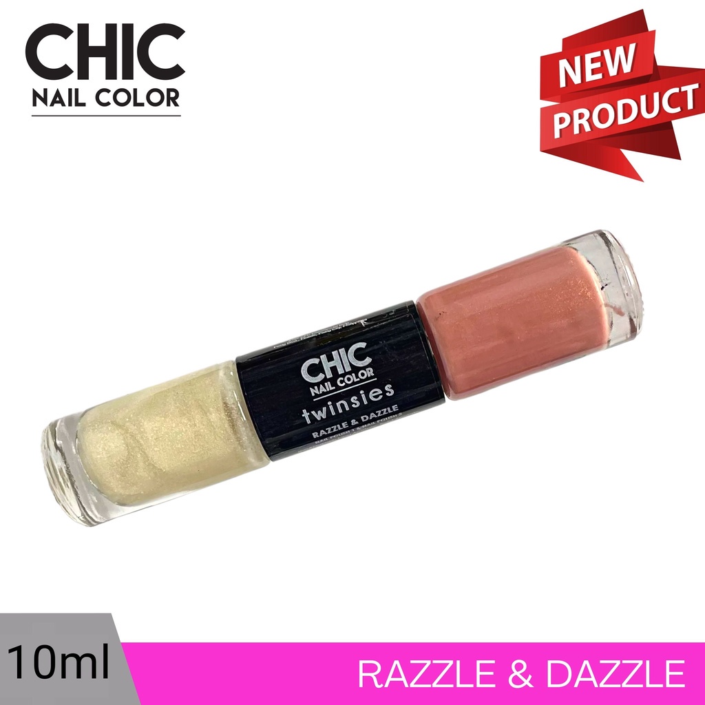 Chic Nail Color 10ml Twinsies Collection in Razzle & Dazzle | Shopee ...