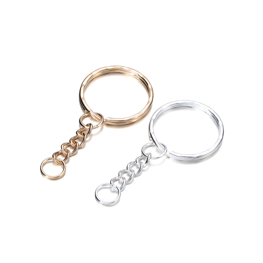 St.Kunkka 10 Pcs. 8mm Embossed Circle Keychains Simple And Stylish ...