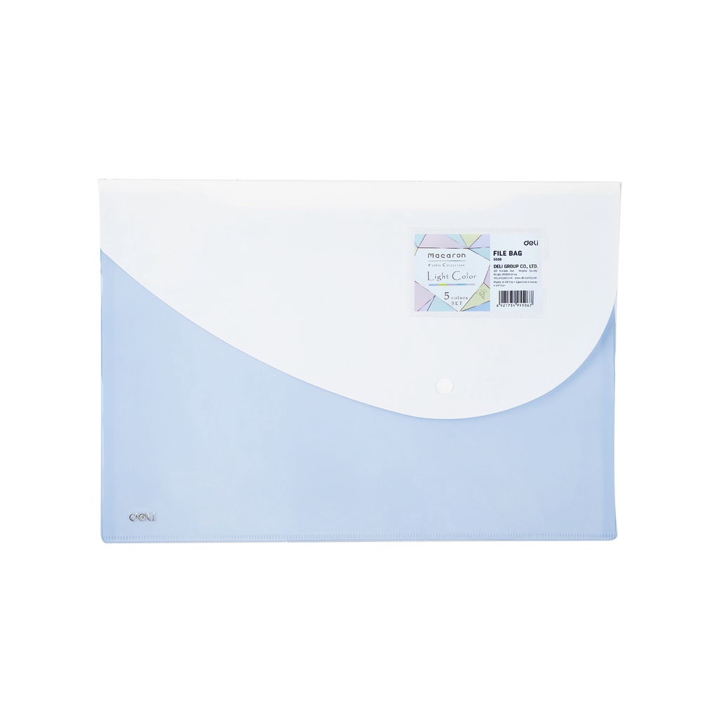 Deli E5506 Plastic Envelope Long Button FC (1PC) [75225506] | Shopee ...